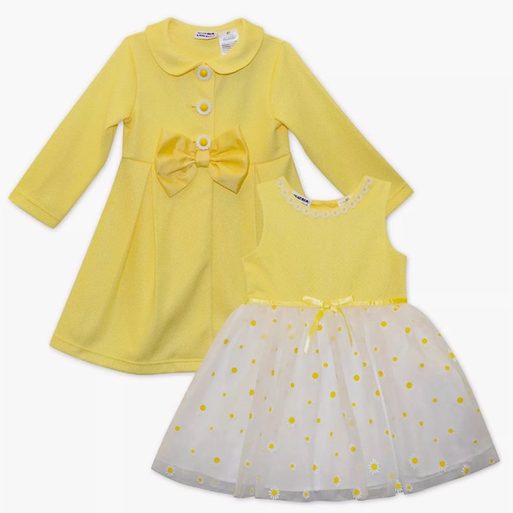 Blueberi Boulevard | Dresses | Blueberi Boulevardgirls Knit Daisy Coat ...